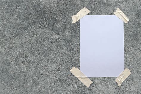 테이프로 오래되고 오래된 벽에 부착 된 콘크리트 빈 백서의 질감 0명에 대한 스톡 사진 및 기타 이미지 0명 개념 개념과 주제 Istock