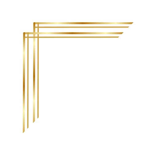Aesthetic Golden Corner 41289770 Png