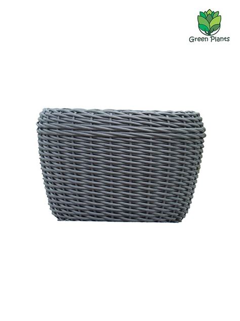 Кашпо 20 литров горщик для квітів та рослин вазон із штучного ротангу