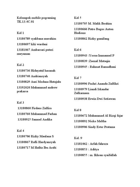 Kelompok Mobile Pograming Tk Pdf