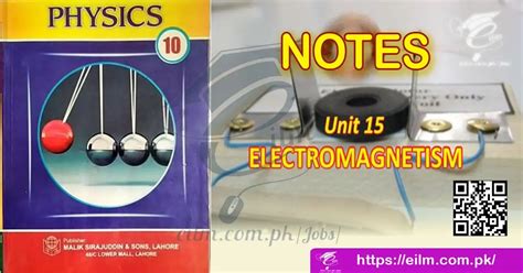 Class 10 Physics Unit 15 Electromagnetism Notes Free Pdf