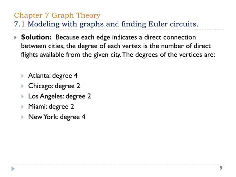 Ppt Chapter 7 Graph Theory 71 Modeling With Graphs And Finding Euler Circuits Powerpoint
