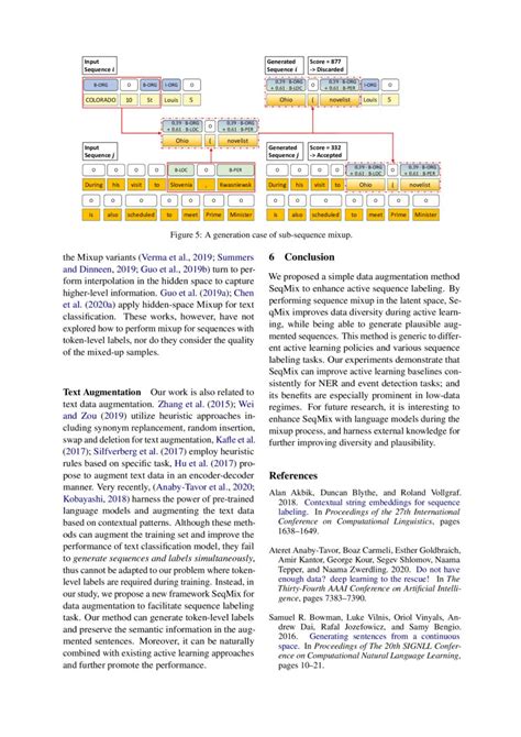 Seqmix Augmenting Active Sequence Labeling Via Sequence Mixup Deepai