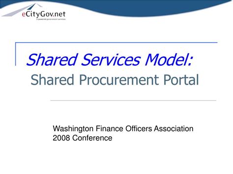 Ppt Shared Services Model Shared Procurement Portal Powerpoint