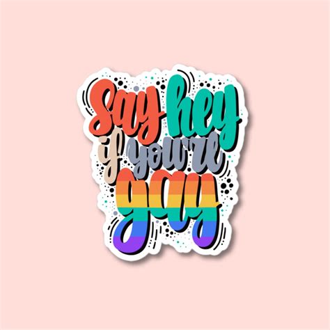 Gay Sticker Lgbtqia Sticker Queer Sticker Ok To Be Gay Sticker Queer