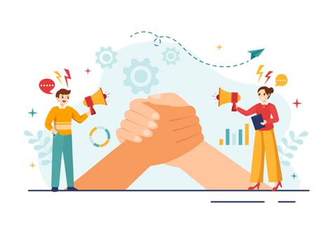 Conflict Resolution And Management Illustration Pack 12 Business Illustrations Svg Png Eps