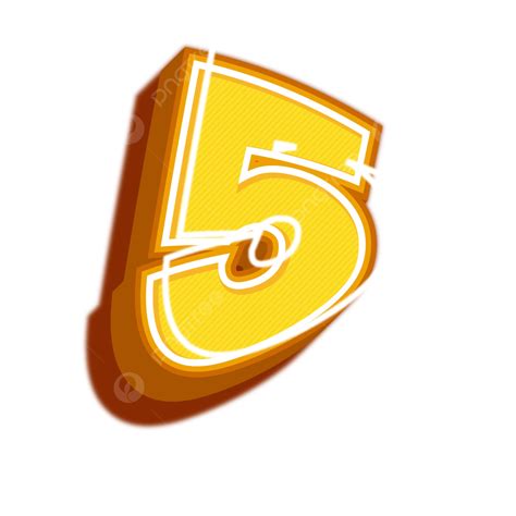 Hình ảnh Phim Hoạt Hình 3d Số 5 Năm Vectơ Png Phim Hoạt Hình 3d Số 5