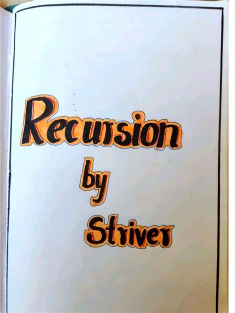 recursion pdf