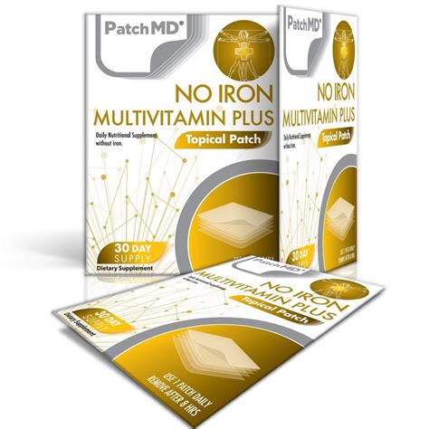 Patchmd No Iron Multivitamin Plus™ 30 Daily Topical Patches 100
