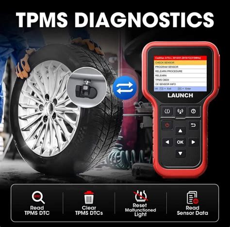 Launch Tyre Pressure System Programmer TPMS Diagnostic CarRadio Ie