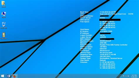 Show Your System Hardware And Software Info At Desktop Background All Tech Trick