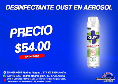 📣📣📣desinfectante Oust En Aerosol Abastecedora Industrial Facebook