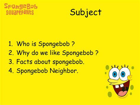 Spongebob Squarepants Presentation Pptx