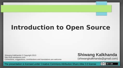 Free And Open Source Software Pptx