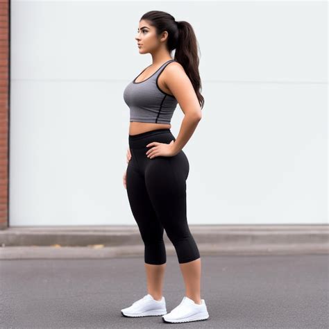 Premium Ai Image Attractive Sporty Girl