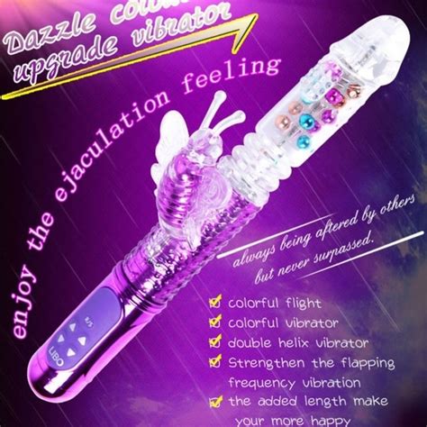 6 Speed Rotation Rabbit Vibrator G S Pot Vibration Dildo Female Mastur Bation Climax Cli Toris