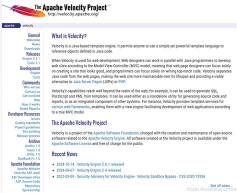 Java模板引擎 Velocityjava Velocity Csdn博客