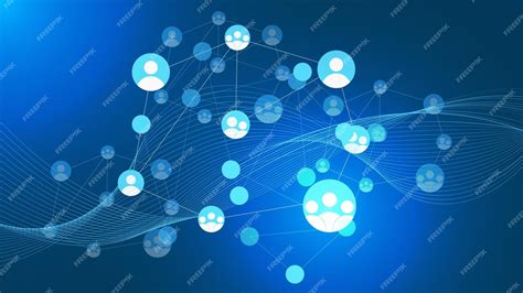 Premium Vector Global Network Connection Concept Background Template