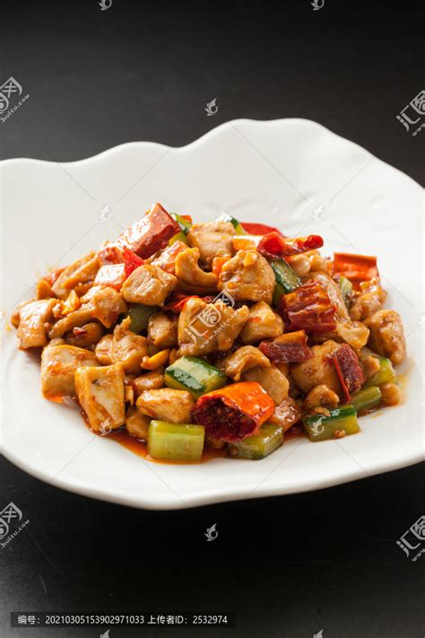 宫爆肉丁 中国菜系 食品餐饮 摄影素材 汇图网www huitu