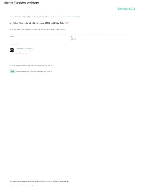 Hệ Thống Khóa Cửa Wi Fi Sử Dụng Esp32 Cam Dựa Trên Iot Pdf