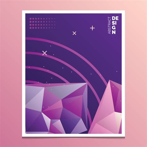 Flyer Brochure Design Templates Geometric Triangular Abstract Modern Backgrounds Mobile