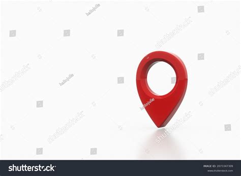 Red Map Pointer 3d Pin Location Stock Illustration 2073347309