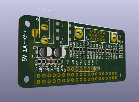 VGA interface for Raspberry Pi Zéro 2 3 B Share Project PCBWay