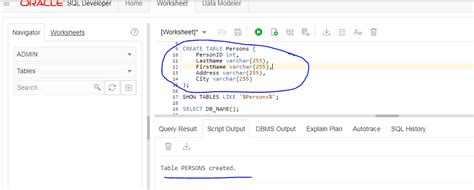 How To Connect With In Built Sql Developer Web In Adb K21 Academy