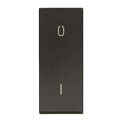 Vimar Line Illuminated Oscillating Bipolar Switch 2p Black 30016g