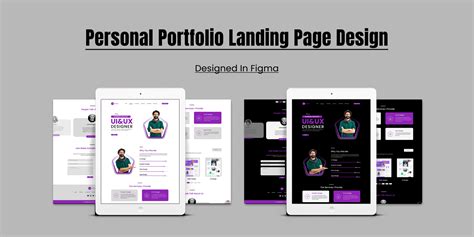 Personal Portfolio Landing Page Ui Design Figma