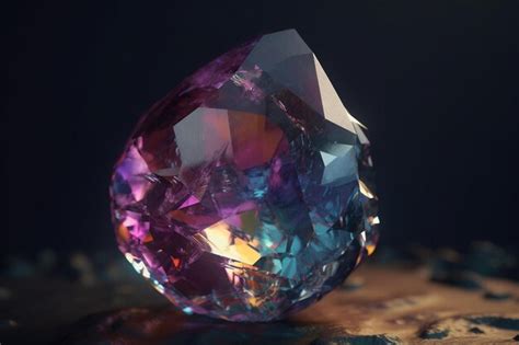 Premium Ai Image A Closeup Of A Natural Object Such As A Crystal Or Gemstone With Interesting