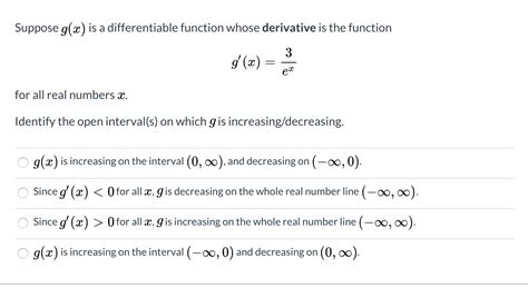 solved suppose f x is a differentiable function whose
