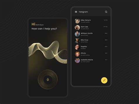 Voice Assistant Ui By Mahdiye Zamaemifard On Dribbble