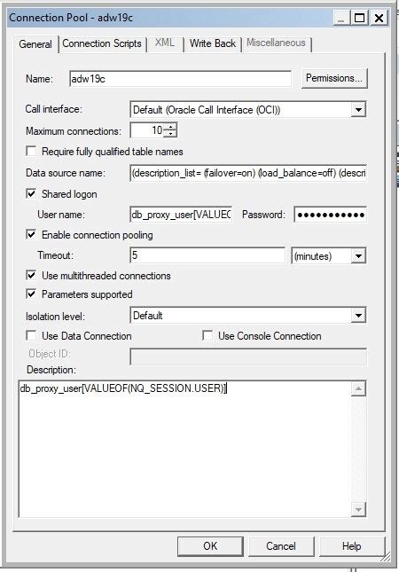 data level security for oracle analytics using database proxy user and