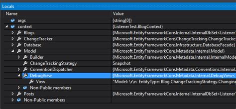 Ef Core 11 Looking At Your Model In The Debugger 1unicorn2