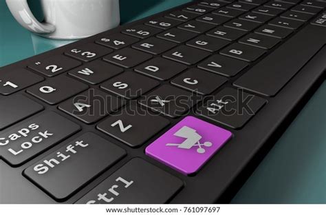 3d Illustration Keyboard Stock Illustration 761097697 Shutterstock
