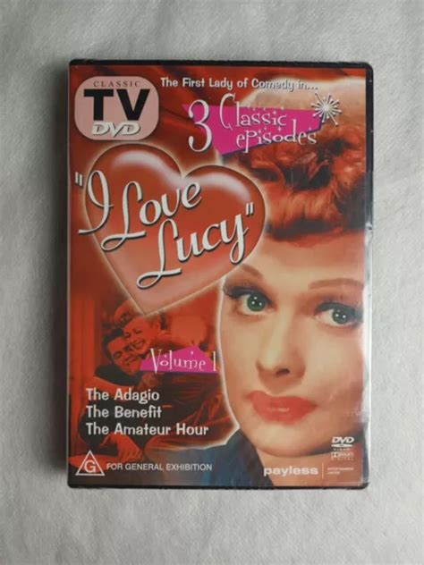 I Love Lucy Vol 1 Dvd Slapstick Comedy 3 Classic Episodes Lucille Ball