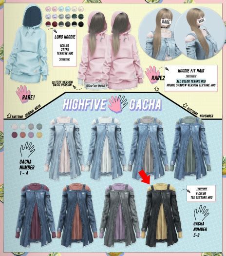 Second Life Marketplace Amitomo Highfive Gacha 6 M