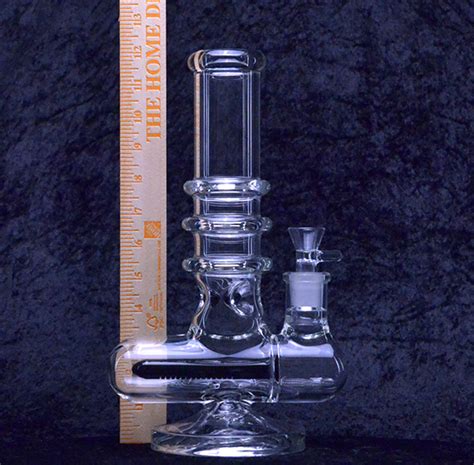 12 Clear Thick Glass Water Bong Pipe Inline • Ssmokeshop