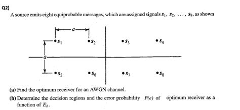 Q2 A Source Emits Eight Equiprobable Messages Which Are Assigned