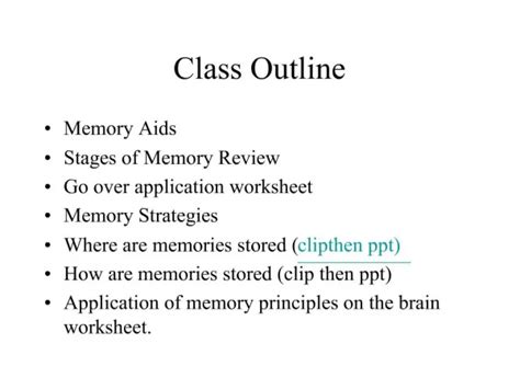 Ppt Class Outline Powerpoint Presentation Free Download Id 16064