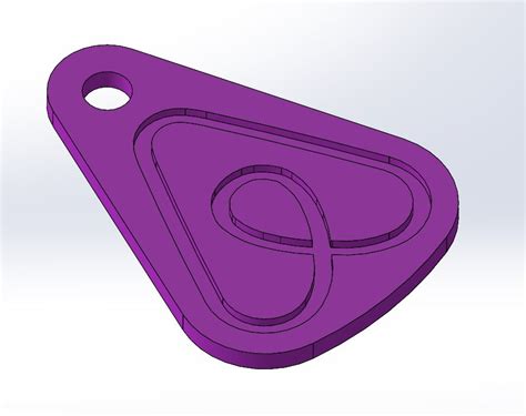 钥匙扣、钥匙链、挂件6solidworks 2020模型图纸下载 懒石网