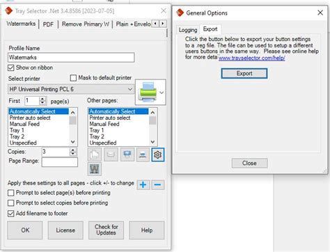 Copy Buttons Between Users In Tray Selector Tray Selector