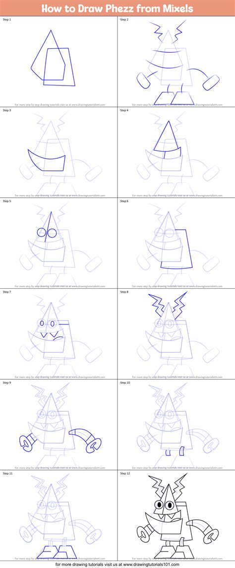 How To Draw Phezz From Mixels Mixels Step By Step DrawingTutorials Com