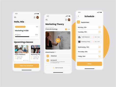 E Learning Platform Mobile App For Ios And Android On Behance