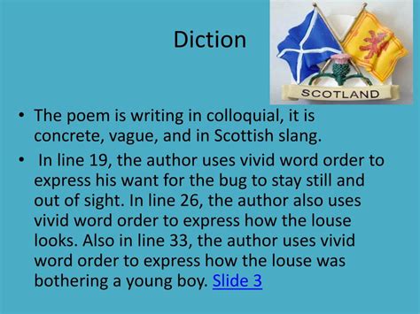 Ppt To A Louse By Robert Burns Powerpoint Presentation Free