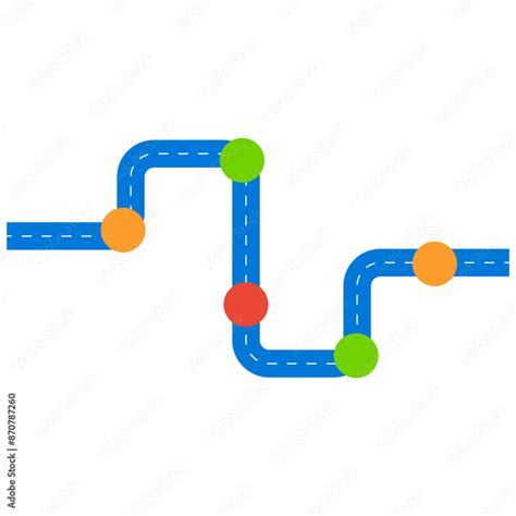 Blank Business Road Map Infographic Business Infographics Stages Of