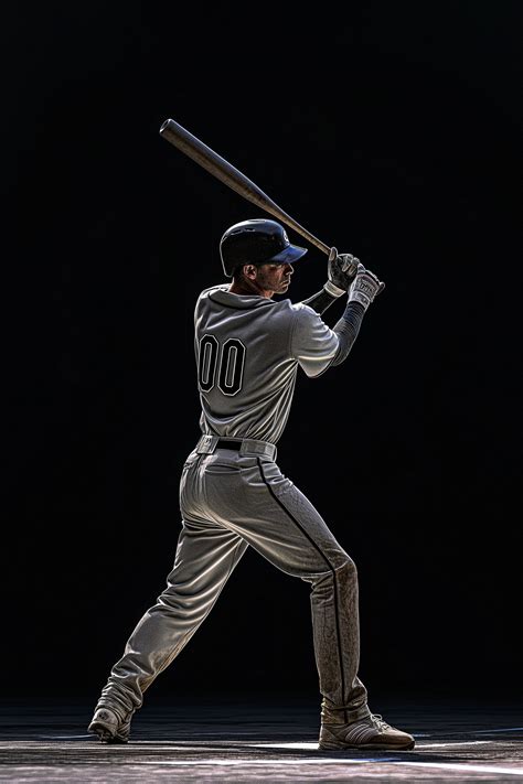 무제한 다운로드가 가능한 야구 선수 고품질 스톡 이미지 Ai Midjourney 프롬프트 및 설정 보기 Oksuro