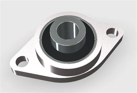 Mounted Flange Block Bearings Self Aligning Zinc Aluminum Alloy Support For Diameter Mm Linear