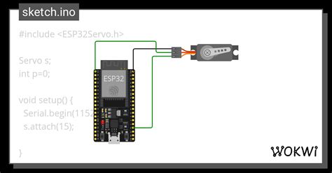 Servo Test Wokwi Esp32 Stm32 Arduino Simulator